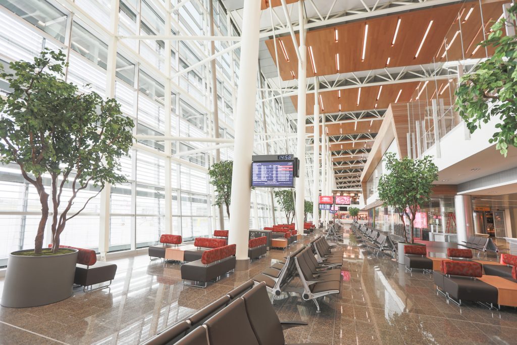 Airport Tree Decor // The Calgary Airport Authority - Greenscape Design ...