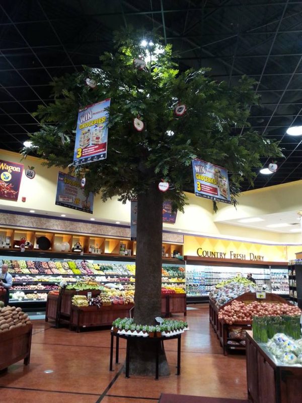 Large Custom Oak Tree // Retail Commercial Design - Greenscape Design ...