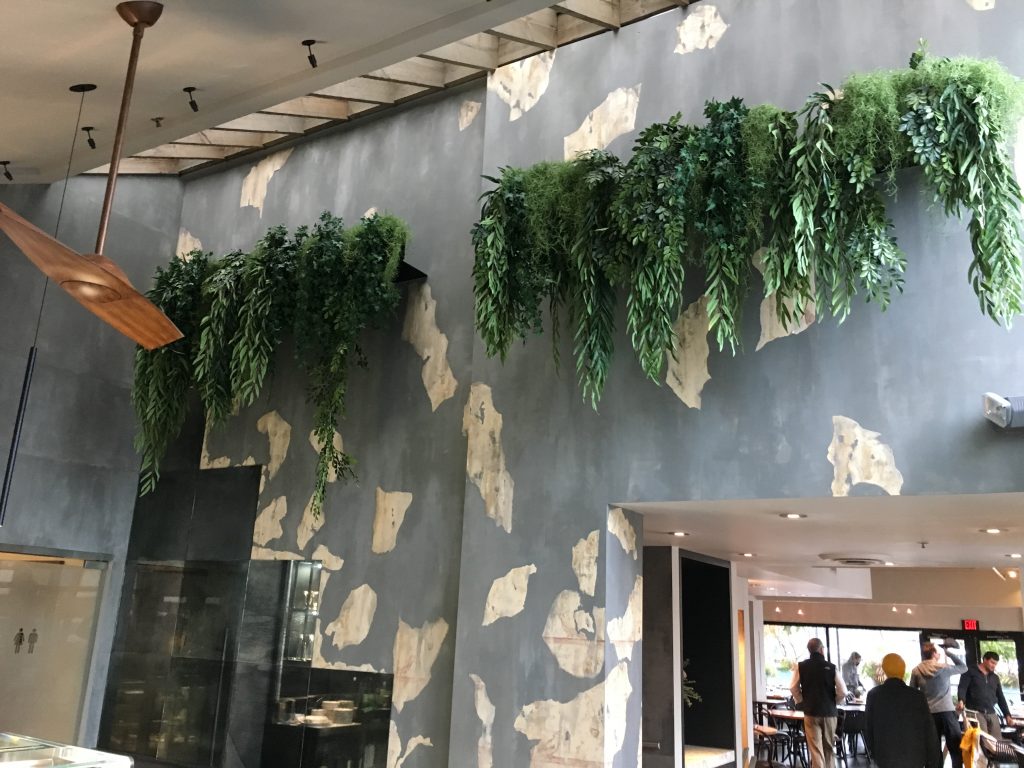 Hanging Greenery Feature // Bridges Restaurant - Greenscape Design & Decor