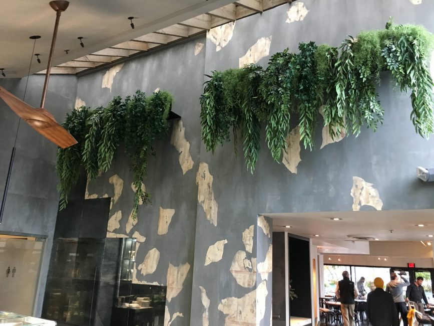 Hanging Greenery Feature // Bridges Restaurant - Greenscape Design & Decor