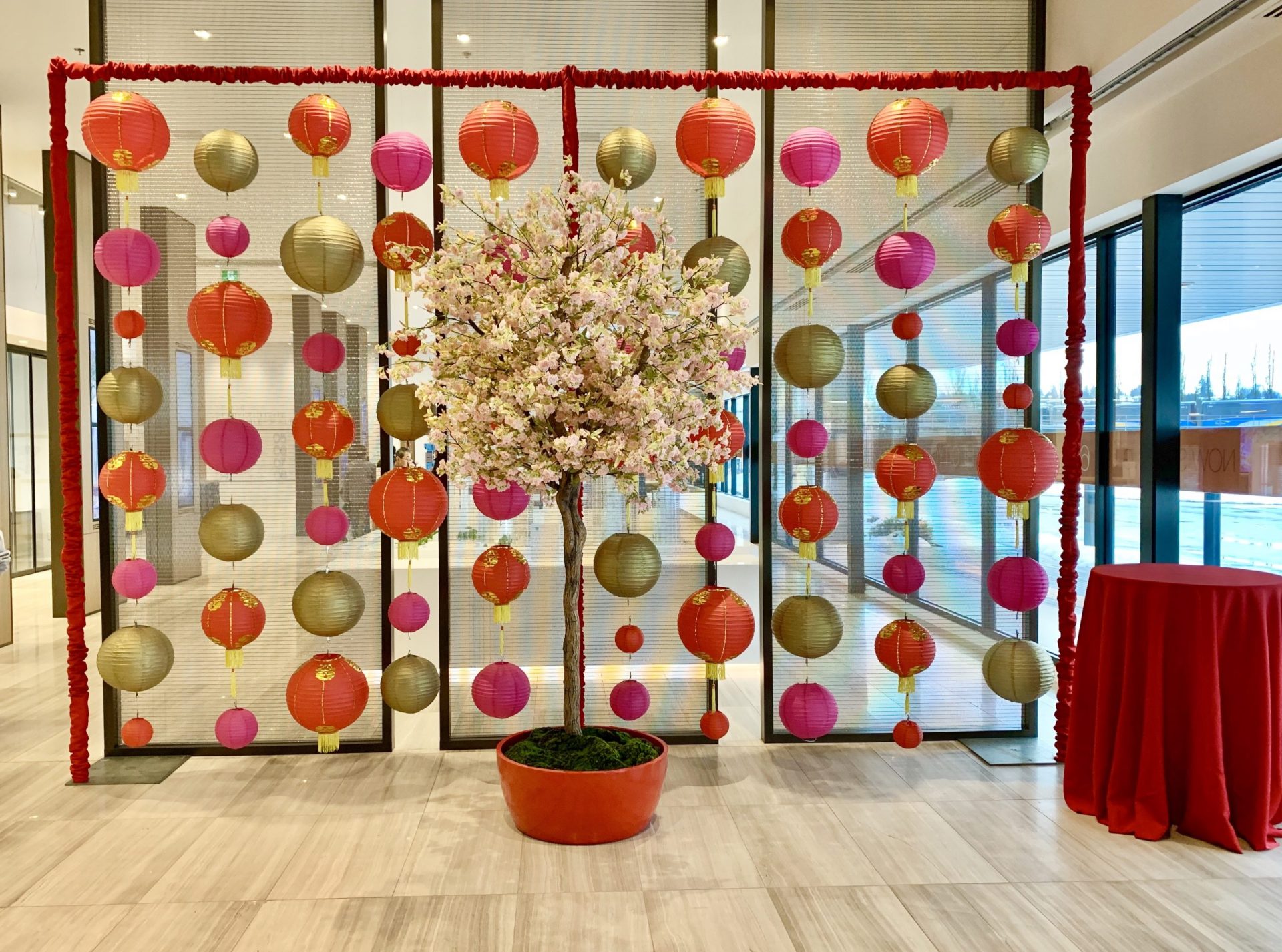 Chinese New Year Backdrop Decor Bathroom Cabinets Ideas