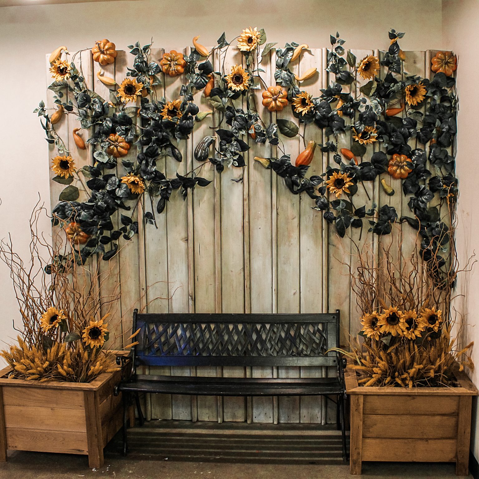 Harvest Photo Op Backdrop // River Market - Greenscape Design & Decor