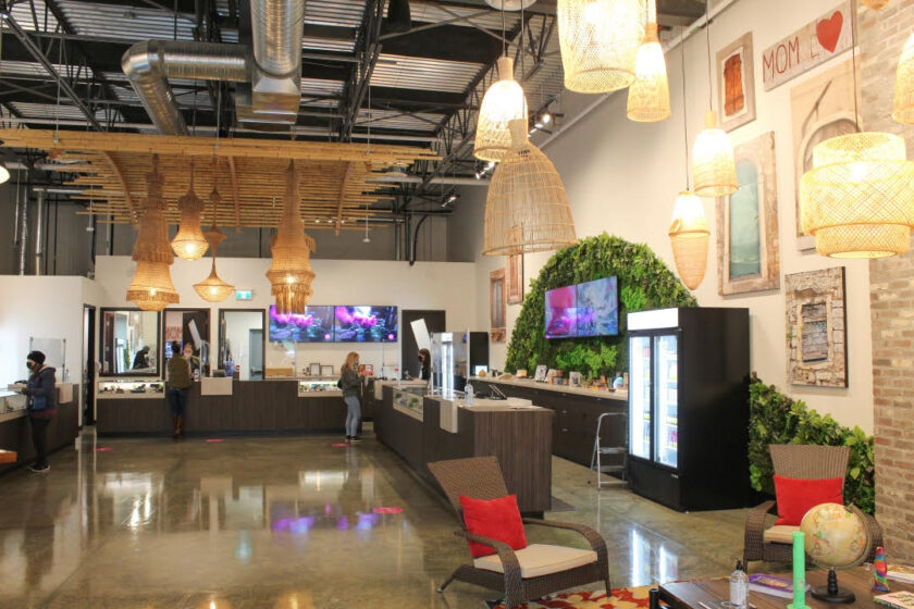 Greenery in Cannabis Store Decor | Greenscape Design
