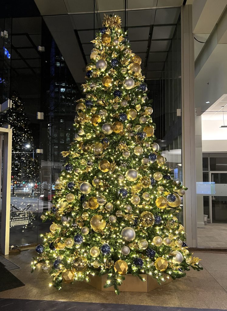 Commercial Tower Christmas Tree - Greenscape Design & Decor